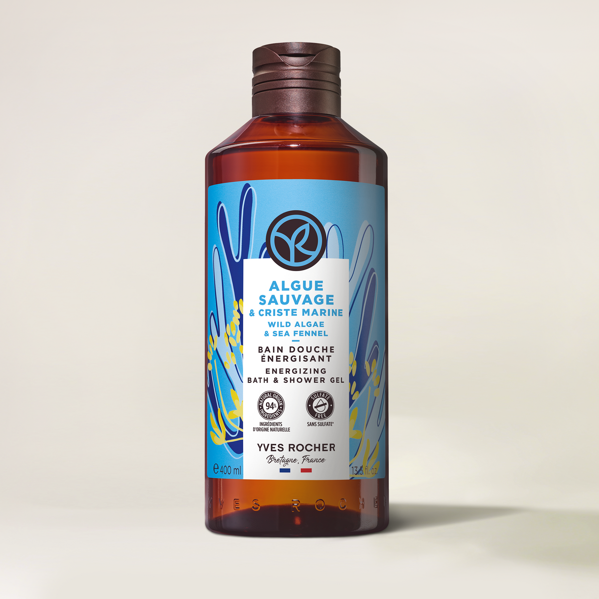 Wild Algae & Sea Fennel Energizing Bath & Shower Gel - 400 ml