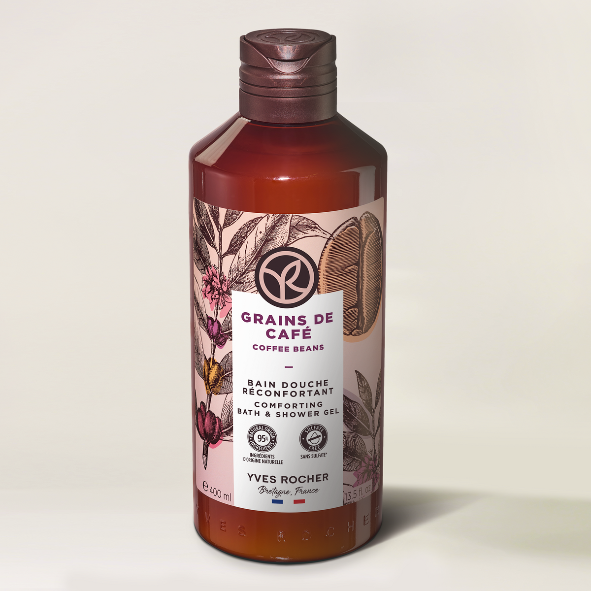 Coffee Beans Comforting Bath & Shower Gel - 400 ml